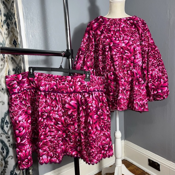 Kika Vargas | Skirts | Kika Vargas For Target Pink Floral Blouse And ...